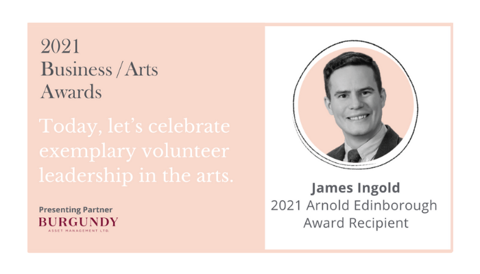 Why is volunteering important to James? - Business / Arts